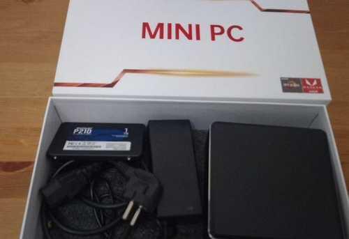 Mini PC ryzen 2700u+8(2x4) ddr4+hdd 500gb+ssd 1tb