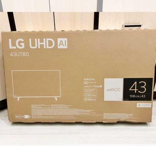 LG Телевизор 43UT80006LA 43" 4K UHD, черный