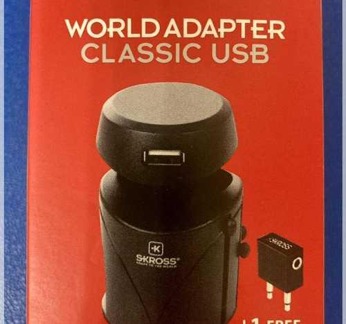 Переходник Skross World Adapter Classic USB + авиа