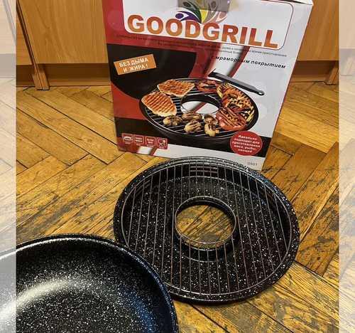 Сковорода гриль газ goodgrill новая