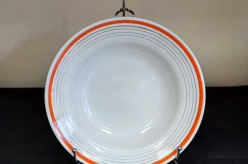 Тарелка суповая оранжевый отвод 23,2 х 4,5 см