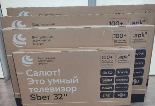 Телевизор sber SDX-43F2122B, 109 см, смарт, новый