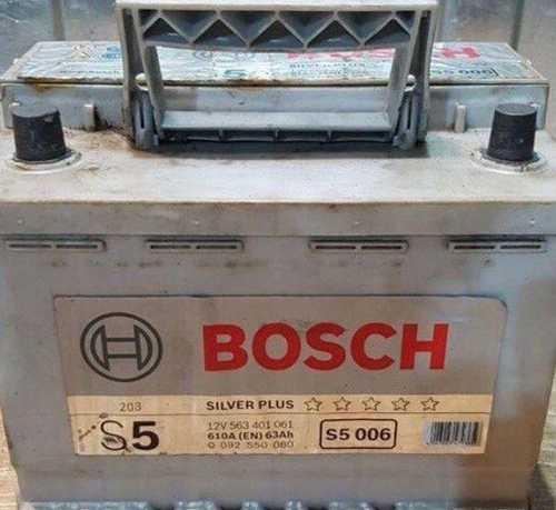 Аккумулятор Bosch S5 Silver Plus 63Ah 610А S50 050