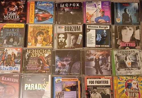 Cd компакт диски с играми, фильмами, музыкой и т.д