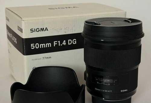 Объектив Sigma 50 mm 1 4 для Nikon