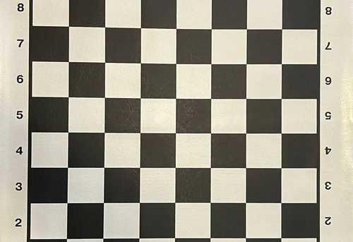 Доска виниловая утолщенная шахматная черная