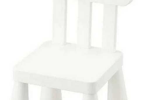 Новый детский стул IKEA маммут белый