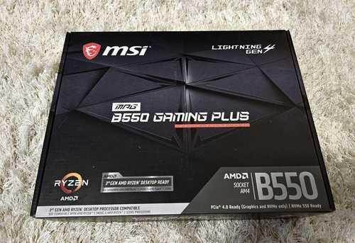 MSI MPG B550 gaming plus / AM4 / AMD B550 (Новая)