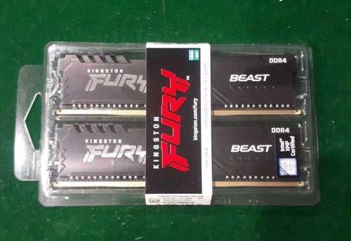 Оперативная память DDR4 16Gb Fury Beast новая
