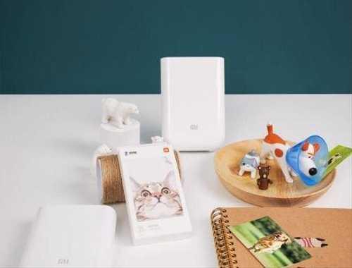 Фотопринтер Xiaomi и комплект бумаги (50 листов )