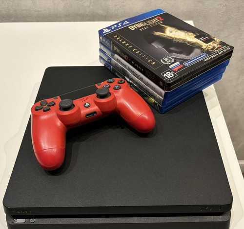 Sony playstation 4 slim с играми