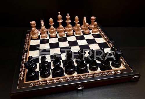 Шахматы складные 42 см, венге, Helena Wood Art