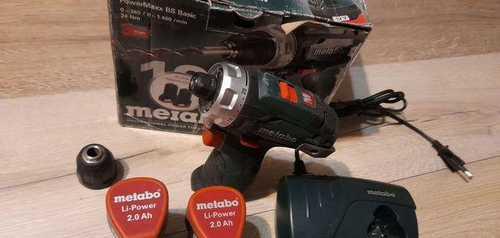 Аккумуляторный винтоверт Metabo powermaxx bs 12V