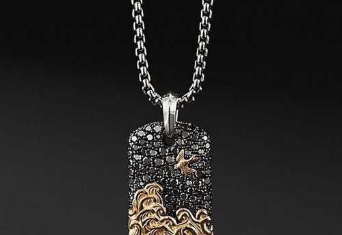 Золотая подвеска amulet David Yurman с бриллианта