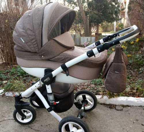 Коляска 2 в 1 Bebe-mobile Mario, цвет: бежевый