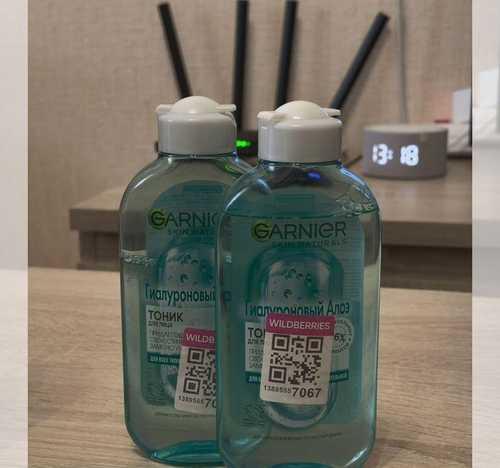 Тоник для лица гиалуроновый алоэ garnier