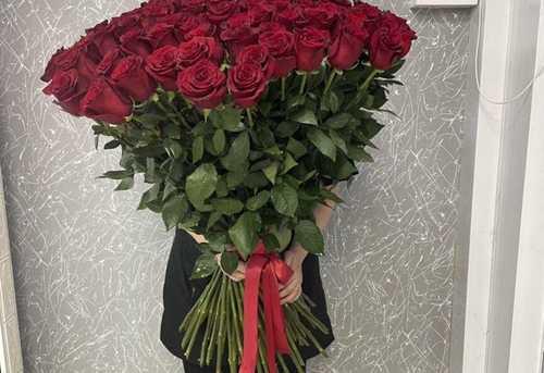 Розы 100см цветы букеты с доставкой
