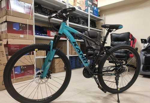 Скоростной велосипед сине-чёрный новый