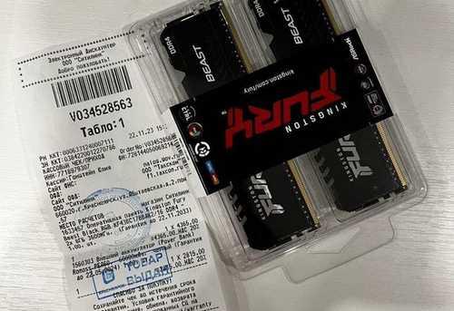 Kingston HyperX Fury DDR4 16Gb RGB Чек Гарантия