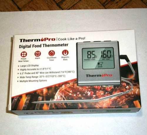 Кулинарный термометр с термощупом ThermoPro