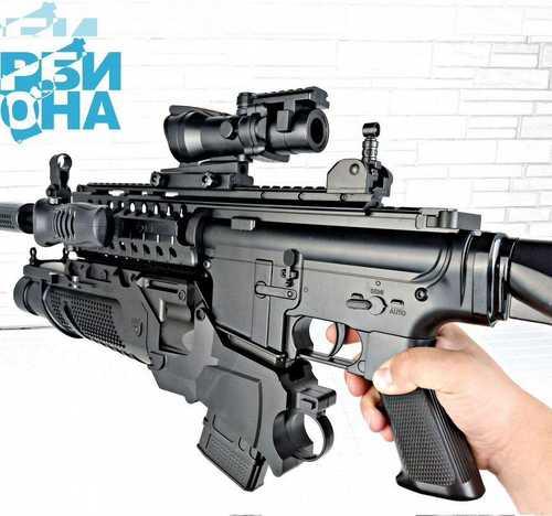 HK 416 мощный автомат с орбизами нейлон