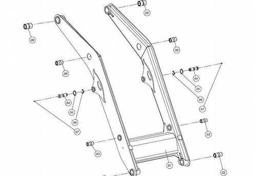 Втулка в переднюю стрелу для MST 542, MST 544