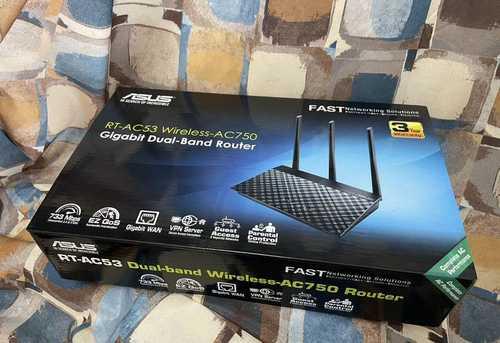 Роутер Asus RT-AC53 Wireless-AC750 (коробка)