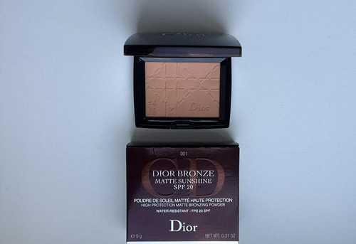 Dior bronze пудра бронзер 001 healthy matte