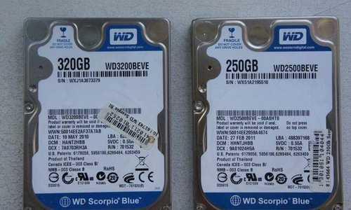 WD Scorpio Blue WD2500beve 2,5" PATA IDE