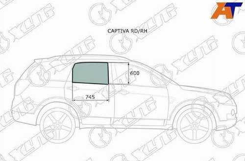 Стекло боковое опускное opel antara