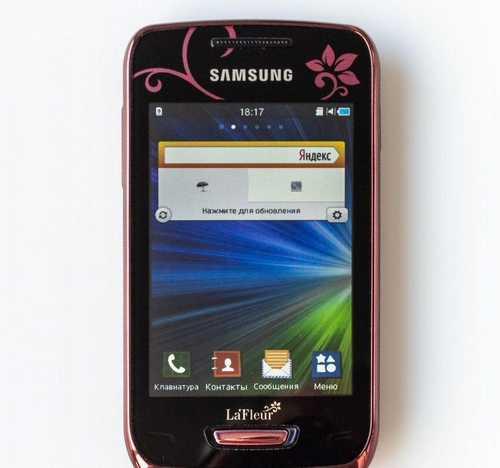 Samsung Wave Y GT-S5380D La'Fleur бордовый