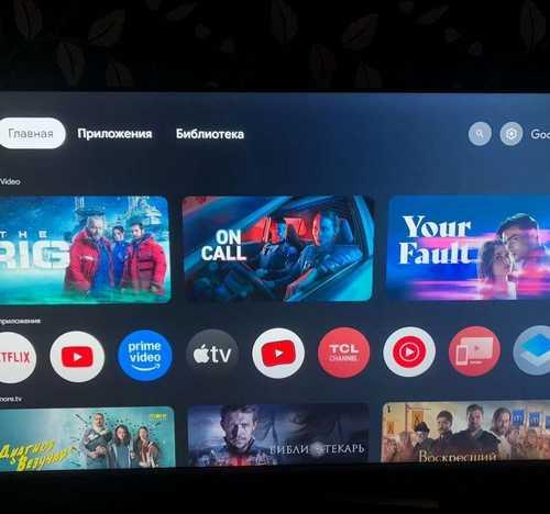 Телевизор SMART tv tcl 55p635 4k ultra hd