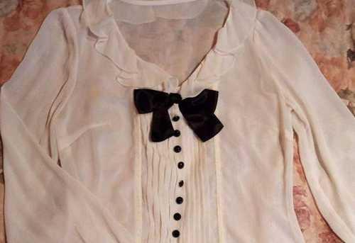 Нежная блузка кремового цвета, 44 размер
