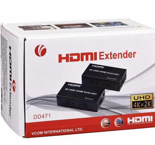 Удлинитель hdmi rj45 Extender DD471 по витой паре