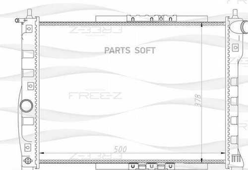 Радиатор охлаждения daewoo Lanos/Nubira 97- 524845