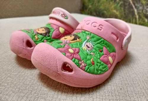 Сабо сандалии (кроксы) Crocs для девочки