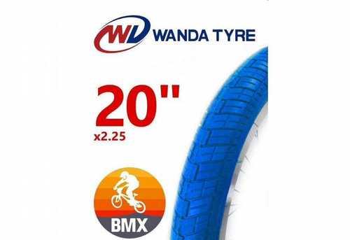 Велопокрышка BMX Wanda 20x2,25 P-1225 blue новая