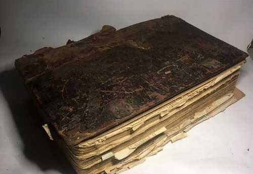 Старинная антикварная церковная книга 18-19 век
