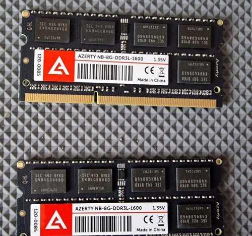 Оперативная память DDR3L 16Gb 1600(2x8)