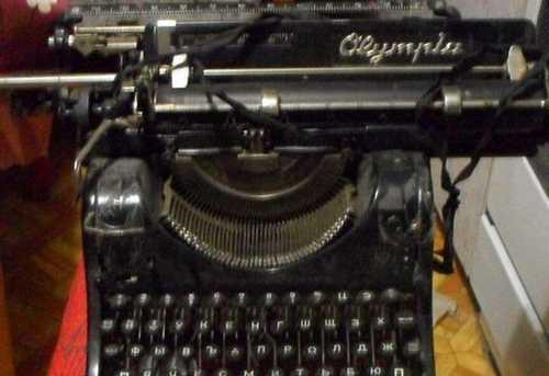 Печатная пишущая машинка olympia mod8