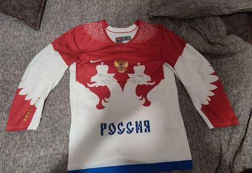 Оригинальный хоккейный свитер Сборной России Nike