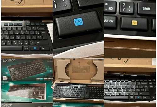 K750 logitech wrieless solar keyboard клавиши