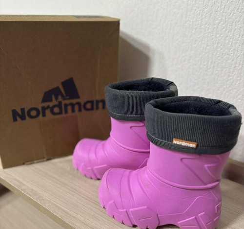 Сапоги nordman 24 25 розовые
