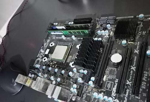 Материнская плата asrock 970 pro3,fx 8350, 16озу