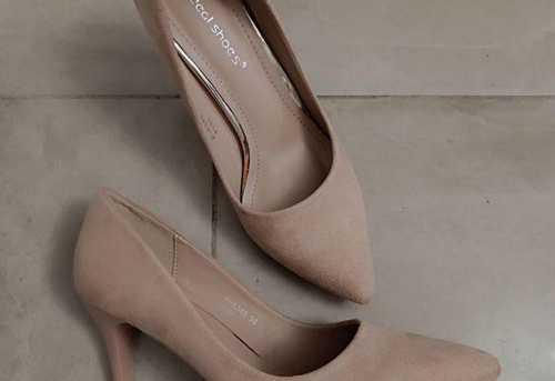 Туфли женские 35 размер пыльно розовые