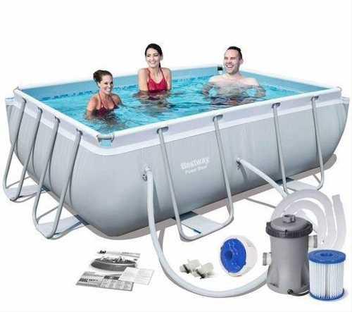 Бассейн Bestway 282х196х84 см + фильтр-насос