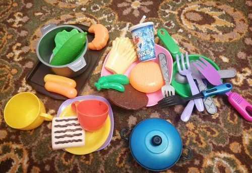 Игрушки посуда и еда