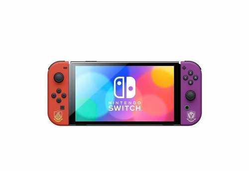 Nintendo Switch oled 64 гб красный/фиолетовый