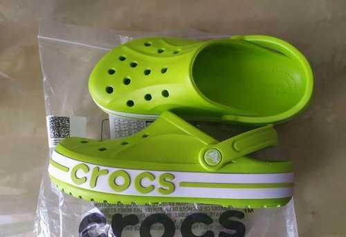 Сабо салатовый crocs новые