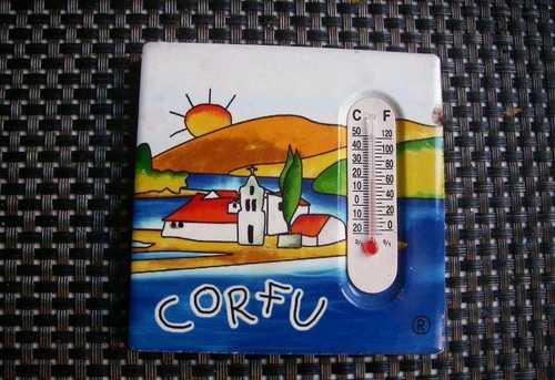 Магнит Корфу с термометром